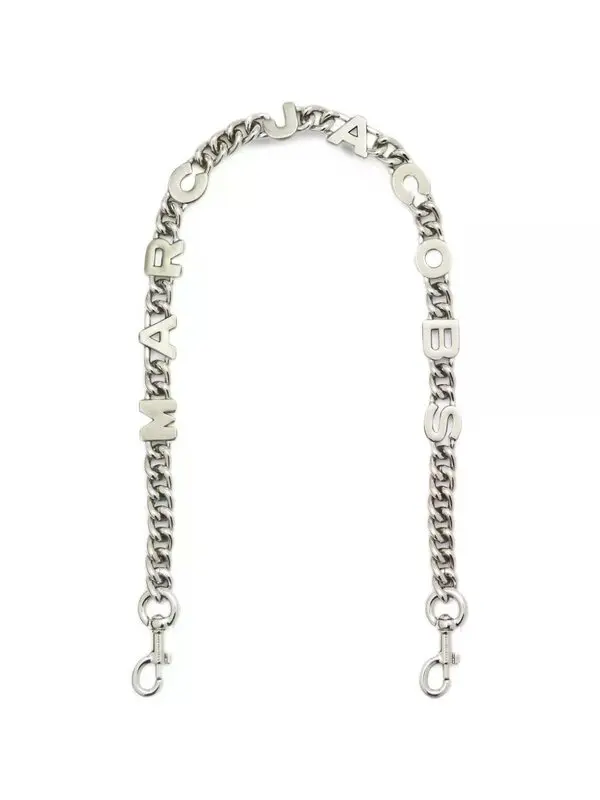 Marc Jacobs Logo Chain-link Shoulder Strap - Silver