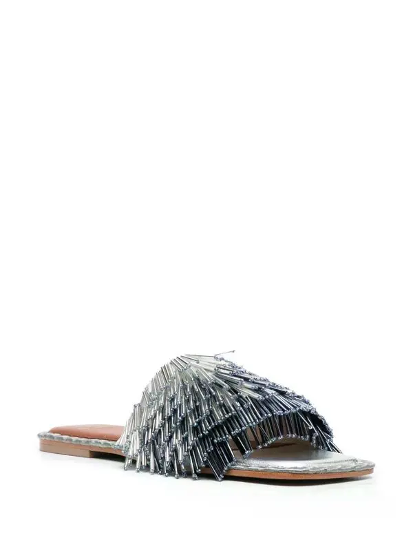 DE SIENA 15mm Beaded Slip-on Sandals