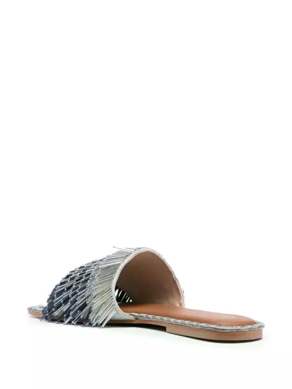 DE SIENA 15mm Beaded Slip-on Sandals