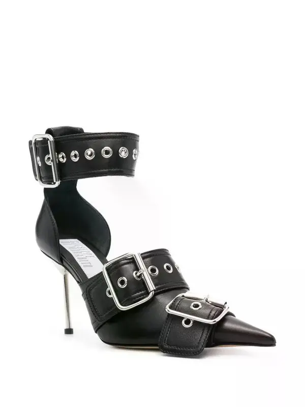 Giuseppe Di Morabito Calf Leather Decorative Buckle Pumps