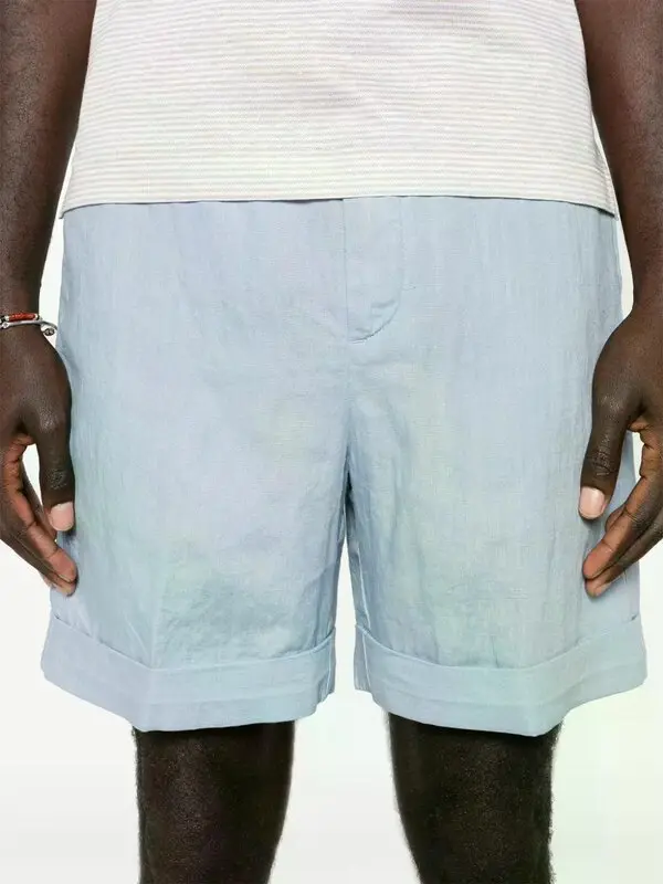 Canali Linen Slub Shorts