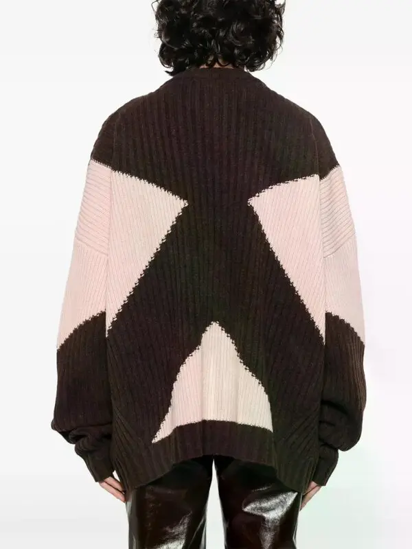 GMBH Geometric-pattern Knitted Jumper