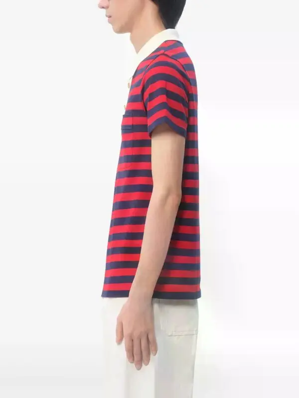 Valentino Garavani Striped Cotton Polo Shirt