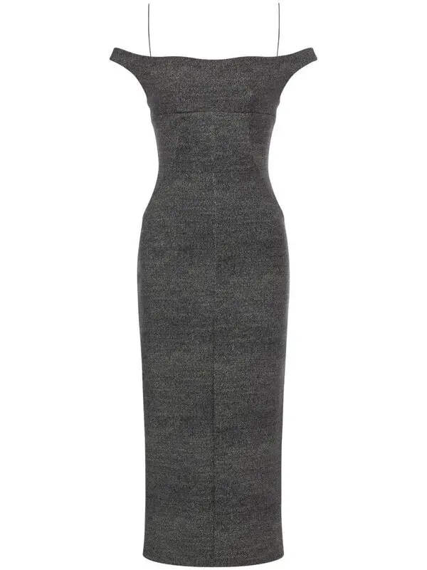 Philosophy Di Lorenzo Serafini Off-shoulder Midi Dress