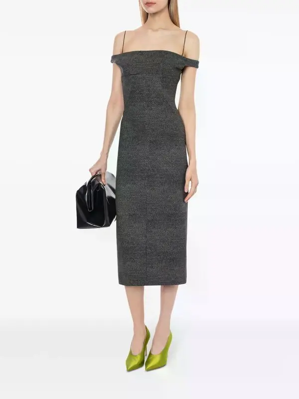 Philosophy Di Lorenzo Serafini Off-shoulder Midi Dress