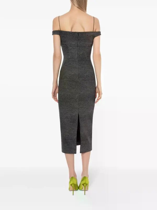Philosophy Di Lorenzo Serafini Off-shoulder Midi Dress