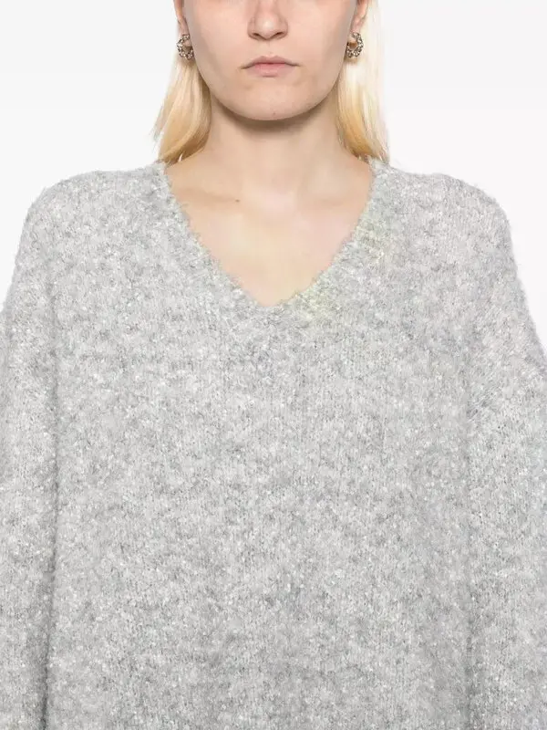 B+AB V-neck Drop Shoulder Sweater