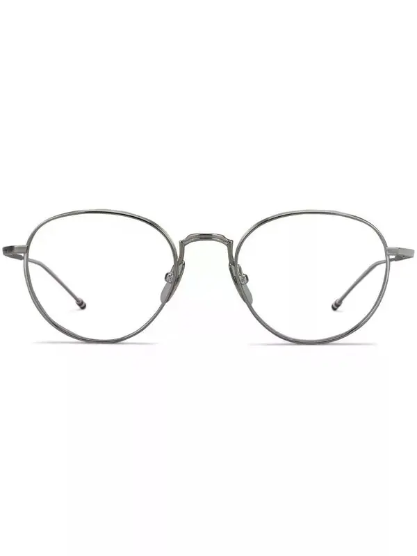 Thom Browne Round Frame Titanium Glasses - Silver