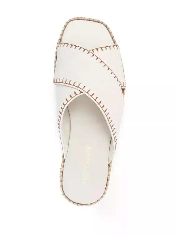 Hogan H660 Leather Sandals