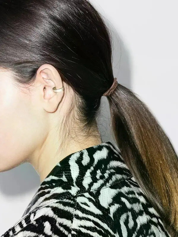ANITA KO 18kt Yellow Engraved Logo Ear Cuff - Gold