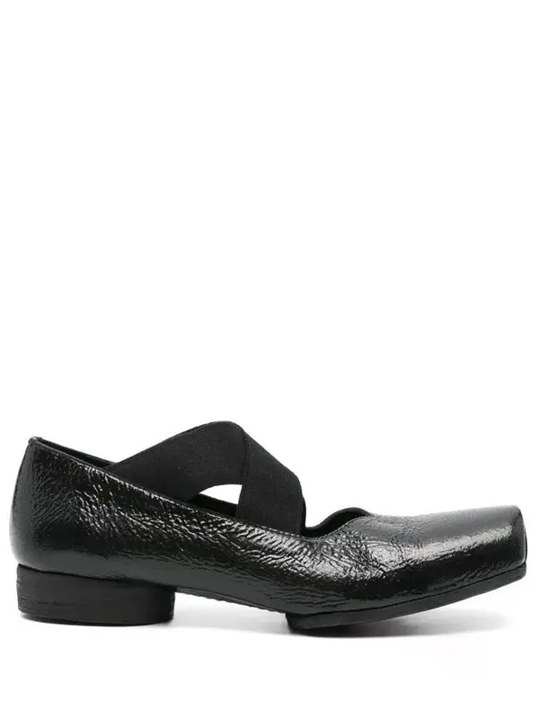 UMA WANG Patent Ballet Flats With Elastic Strap