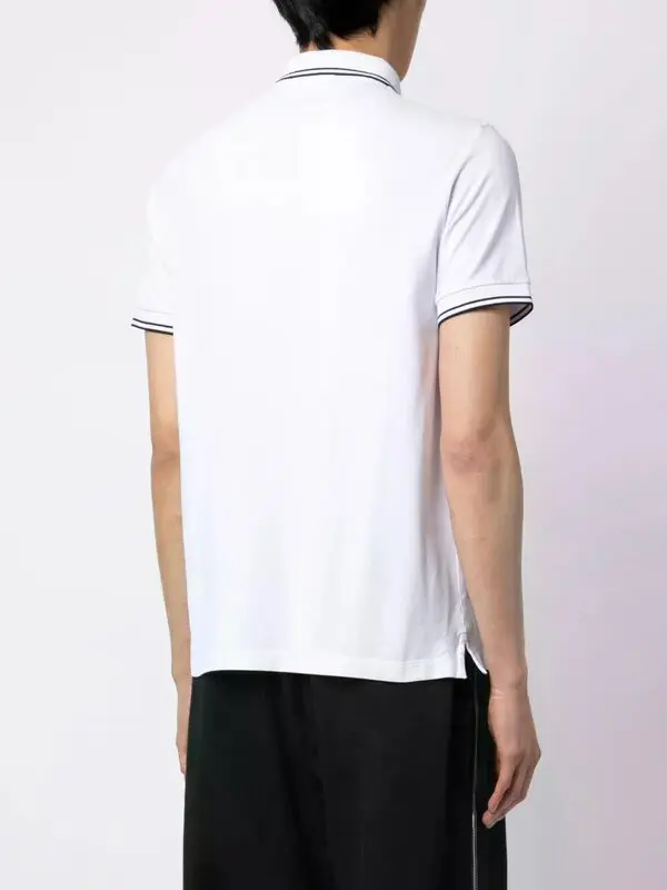 Stone Island Stripe-trim Piqué Polo Shirt
