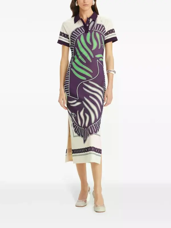 Tory Burch Zebra Print Polo Dress