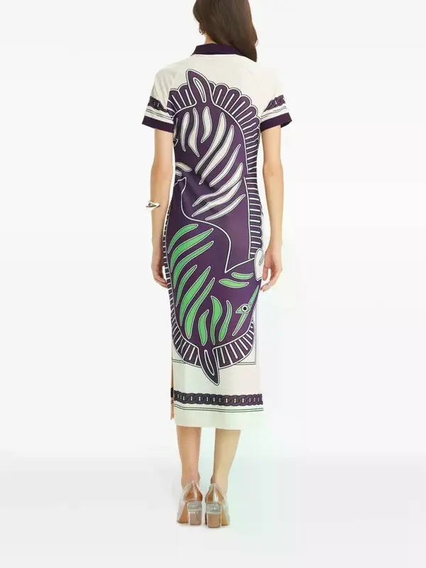 Tory Burch Zebra Print Polo Dress
