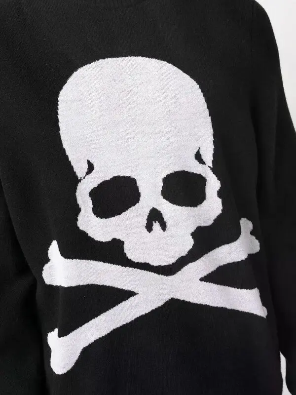 Philipp Plein Intarsia Skull Knit Jumper