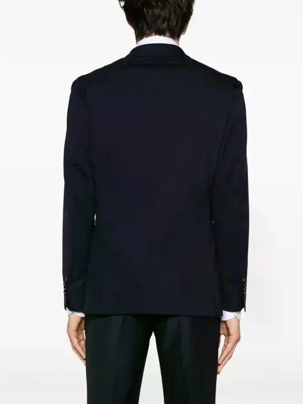 LARDINI Double-breasted Wool Blazer