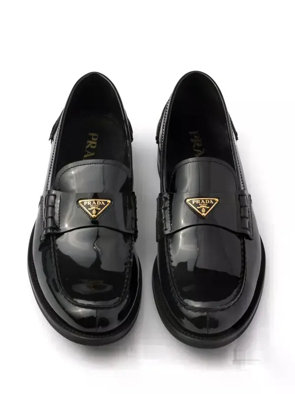 Prada Brushed Leather Loafers