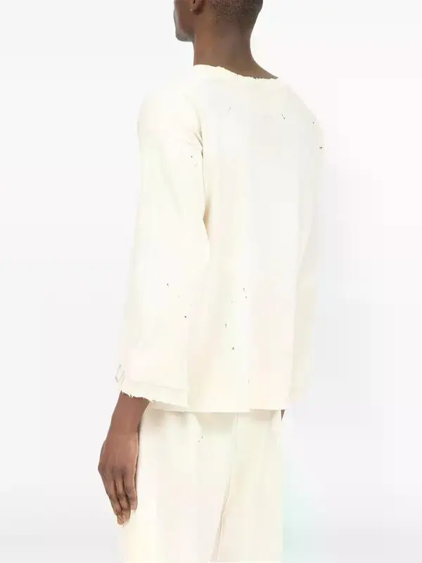 MAISON MARGIELA Handwritten Cotton Sweatshirt