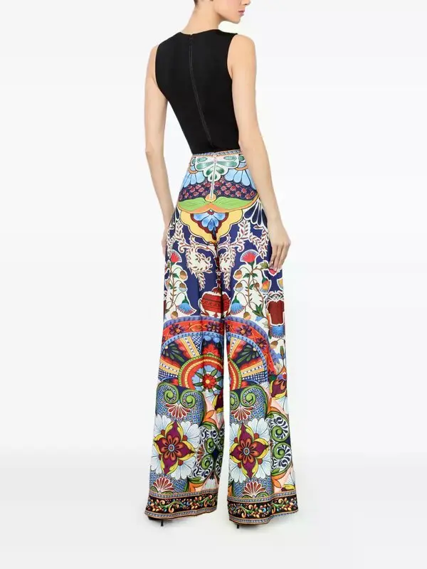 Alice + Olivia Athena Printed Trousers