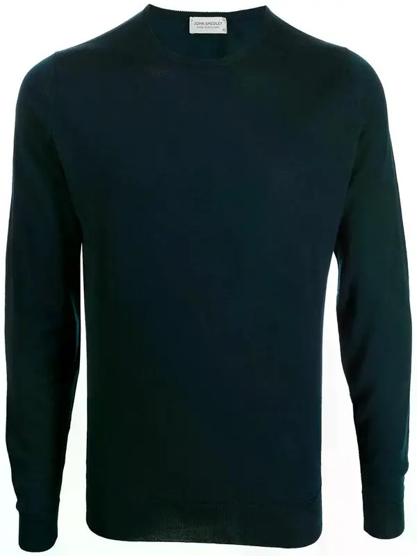 John Smedley Fine Knit Wool Jumper - Green