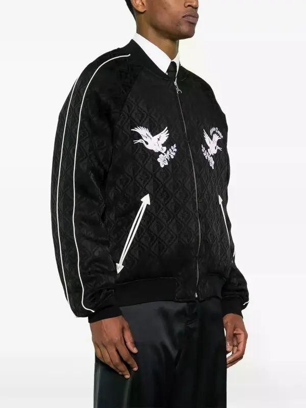 MARINE SERRE Moon Diamant Jacquard Bomber Jacket
