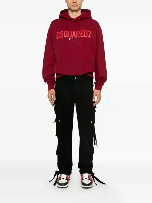Dsquared2 Logo-print Cool Fit Hoodie - Red