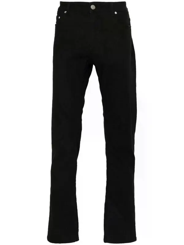 Etro Jacquard Slim-fit Jeans - Black