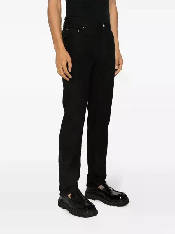 Etro Jacquard Slim-fit Jeans - Black