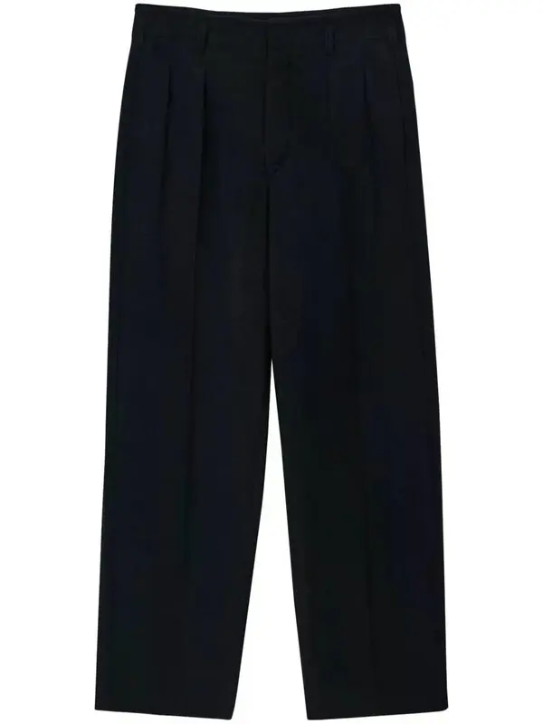 LEMAIRE Pleat-detailing Straight-leg Trousers - Grey