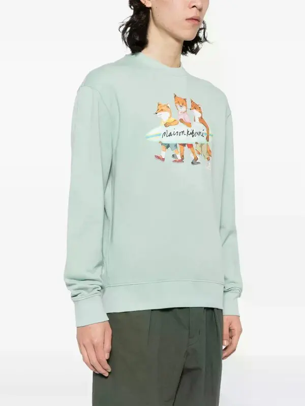 Maison Kitsuné Signature Fox Motif Cotton Sweater