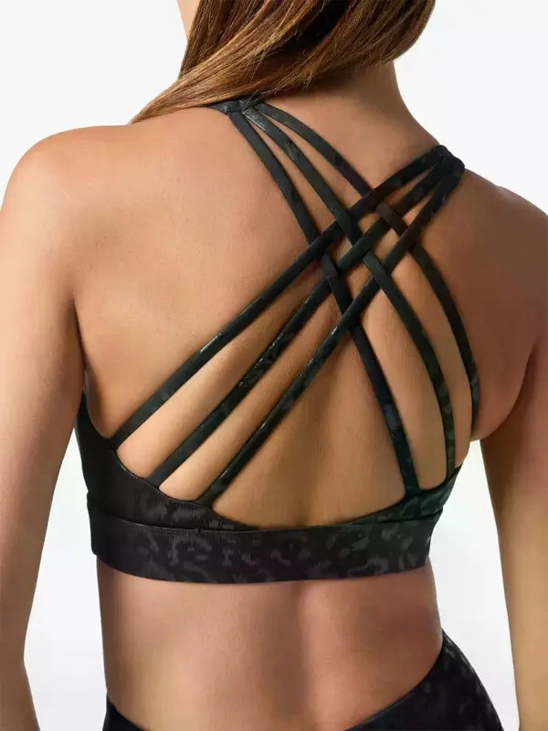 PLEIN SPORT Leopard-print Sports Bra