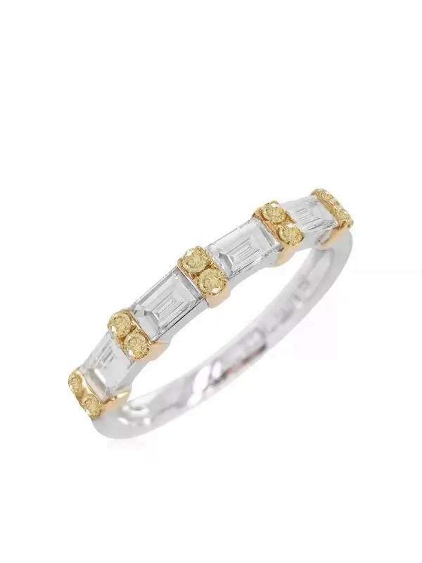 HYT JEWELRY 18kt White Gold Diamond Band Ring