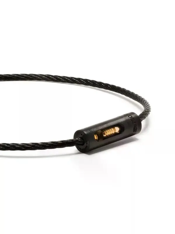 Le Gramme 18kt Yellow Gold And Titanium 5g Cable Bracelet