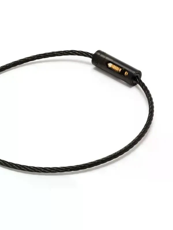 Le Gramme 18kt Yellow Gold And Titanium 5g Cable Bracelet