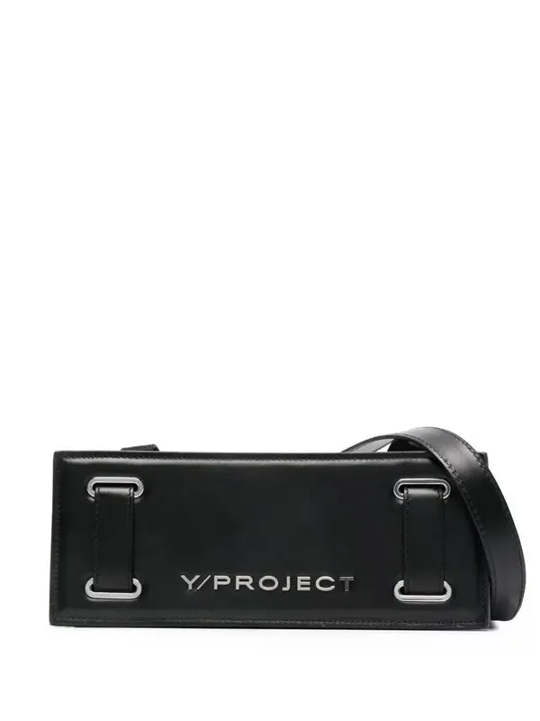 Y/project Mini Accordion Leather Shoulder Bag - Black