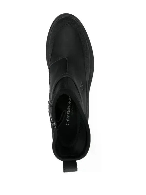 Calvin Klein Logo-print Waterproof Flatform Boots