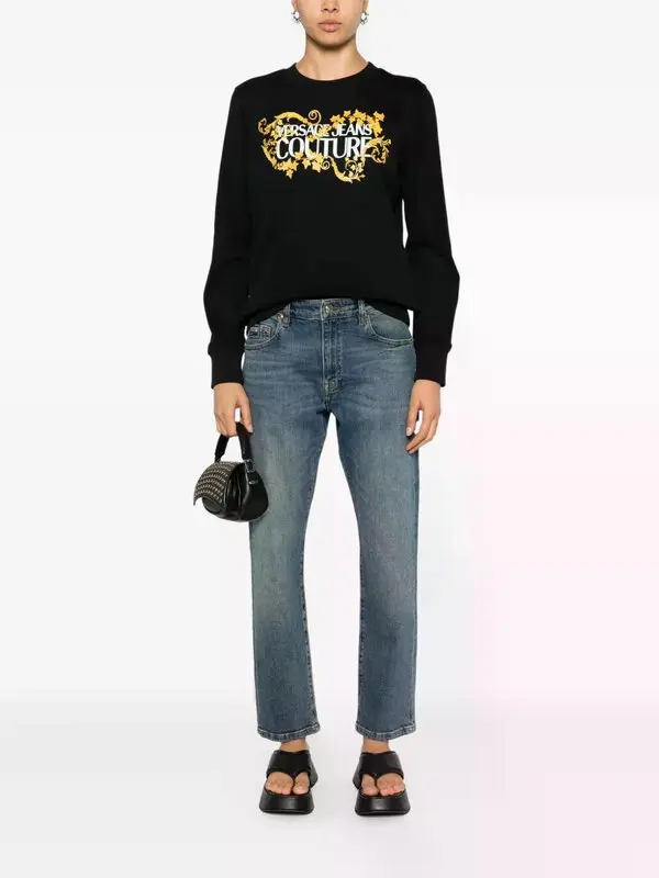 Versace Barocco Logo Print Sweatshirt