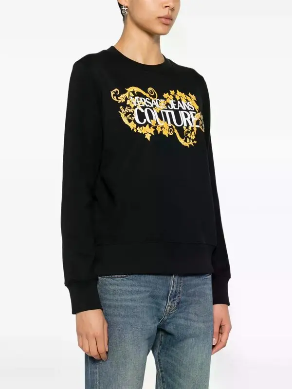 Versace Barocco Logo Print Sweatshirt