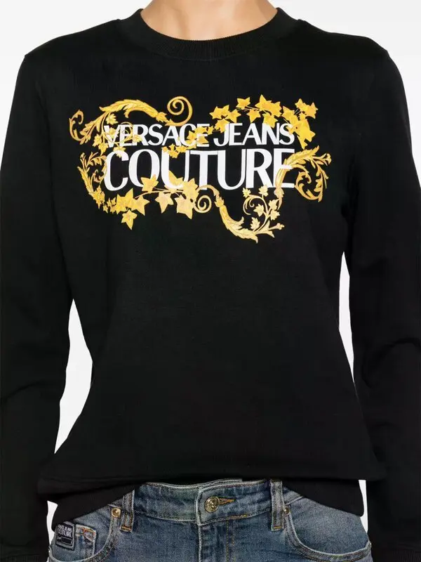 Versace Barocco Logo Print Sweatshirt