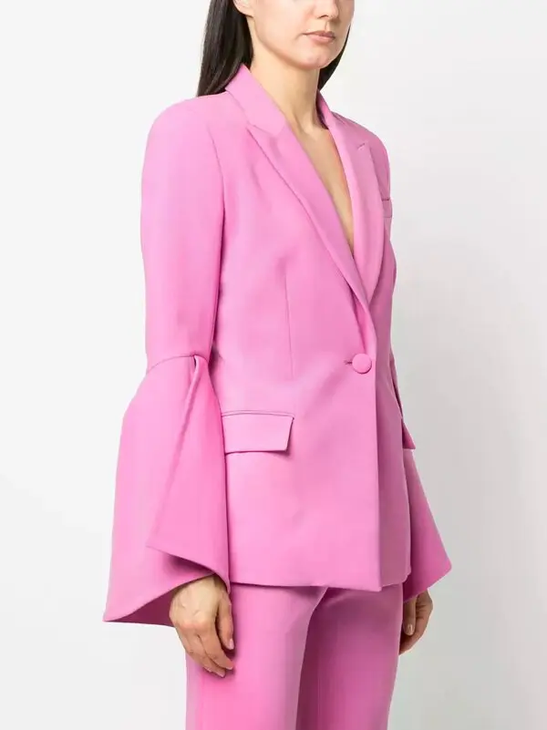 Prabal Gurung Slit-sleeve Single-breasted Blazer