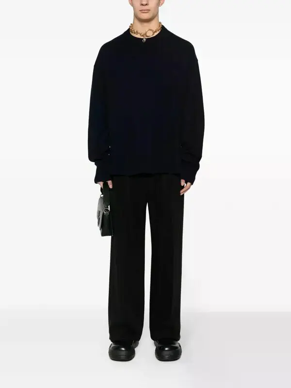 JIL SANDER Wool Knit Jumper With Side Slits