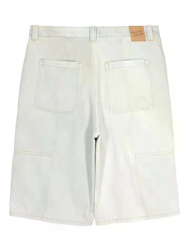 Maison Kitsuné Knee-length Denim Bermuda Shorts - Blue