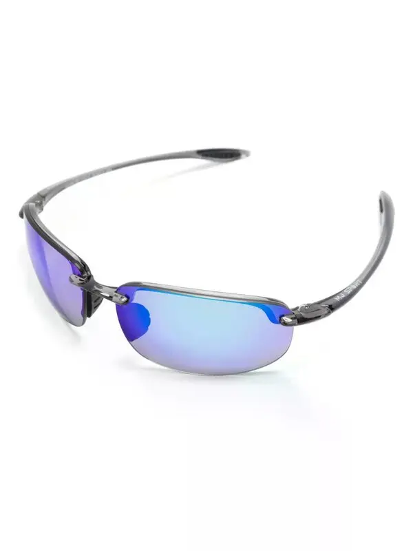 Maui Jim Ho'okipa Mirrored Lenses Oval-frame Sunglasses - Grey