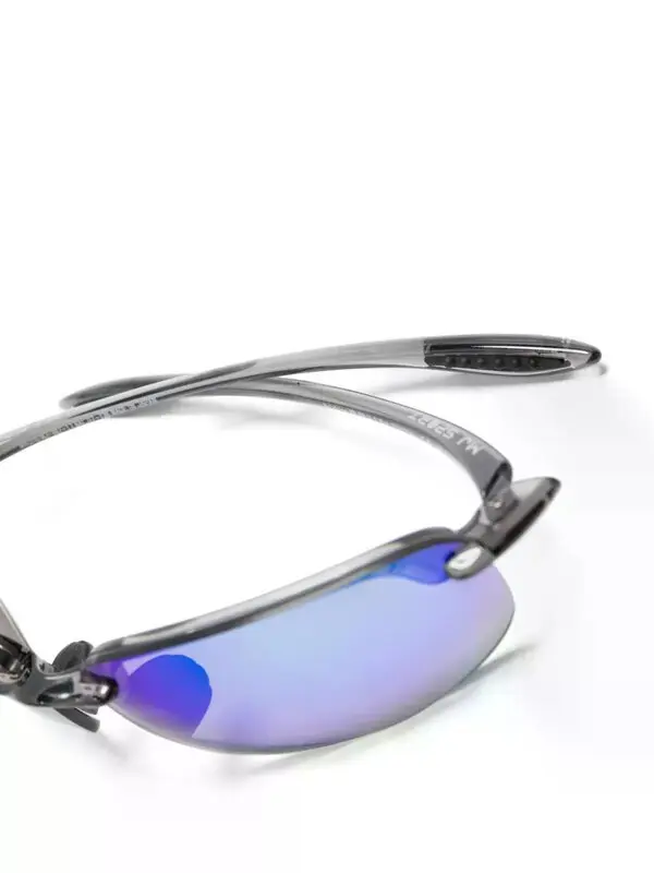 Maui Jim Ho'okipa Mirrored Lenses Oval-frame Sunglasses - Grey