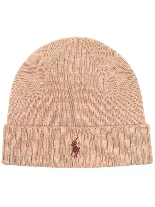 Polo Ralph Lauren Polo Poly-embroidered Beanie - Brown