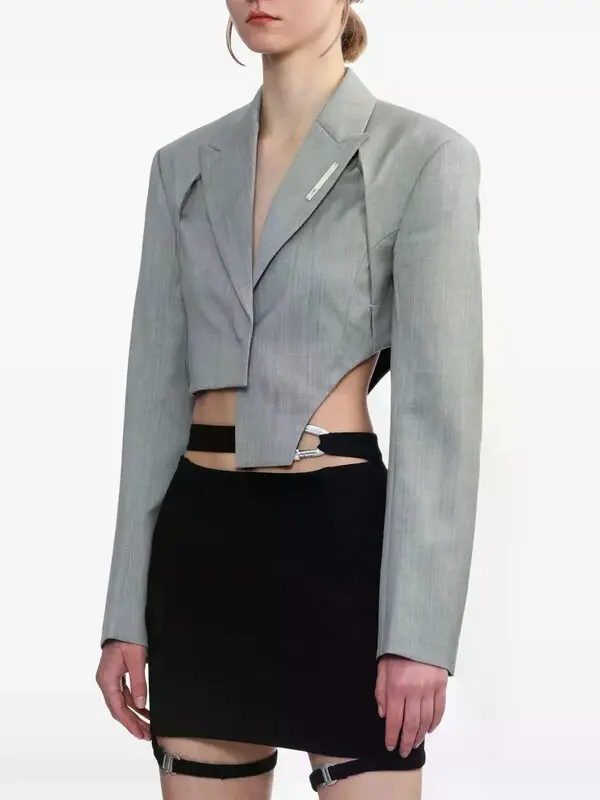 HELIOT EMIL Asymmetric Virgin-wool Blazer