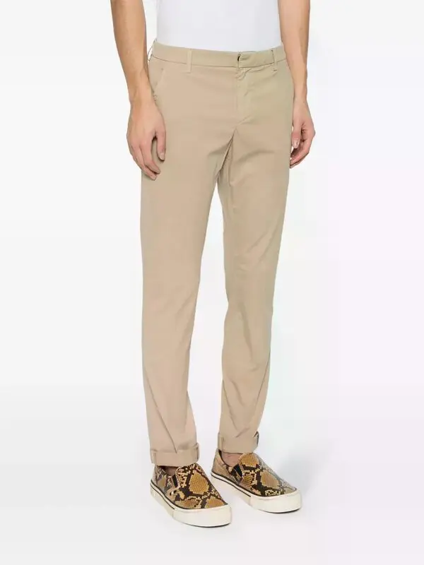 DONDUP Slim-fit Chino Trousers - Neutrals