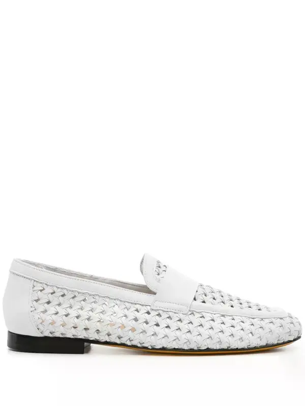DOUCAL'S Interwoven Leather Loafers