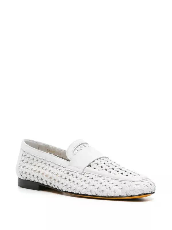DOUCAL'S Interwoven Leather Loafers