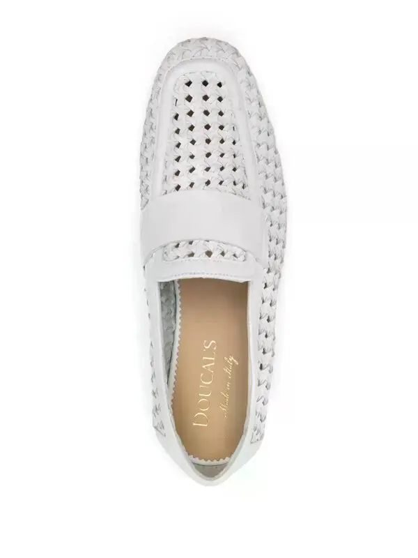DOUCAL'S Interwoven Leather Loafers